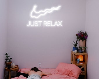 Just Relax Neon Sign - Etsy