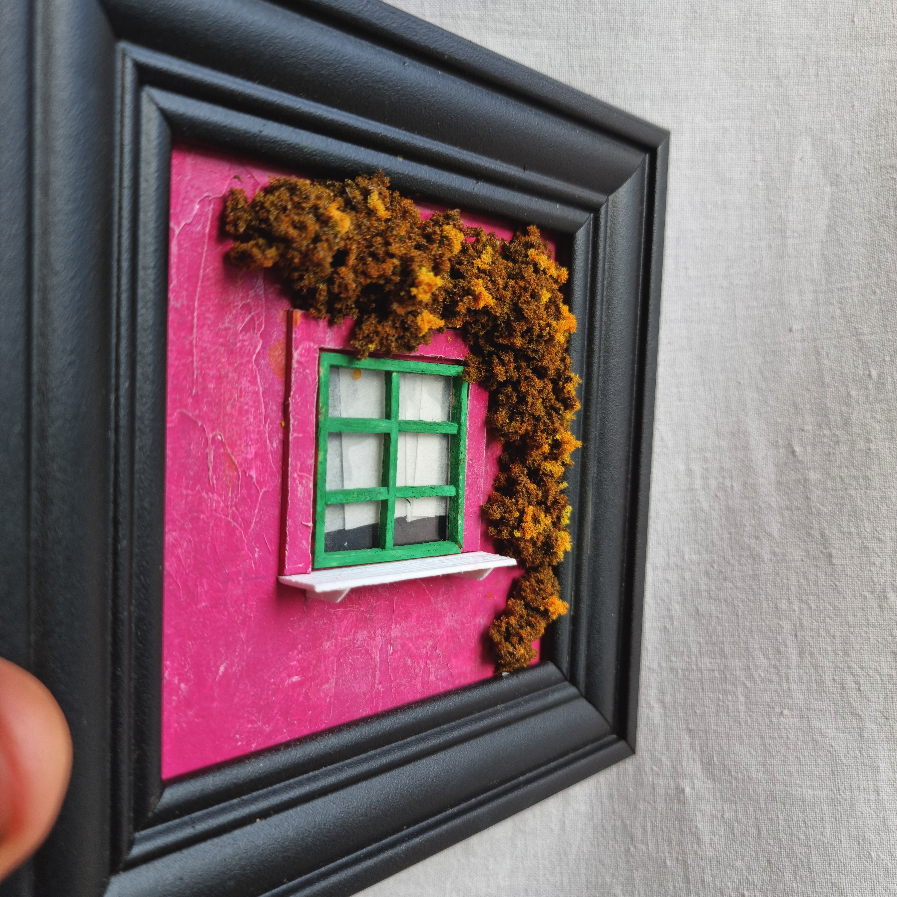 Miniature Window Diorama in Frame Shadowbox Diorama Facade Diorama ...