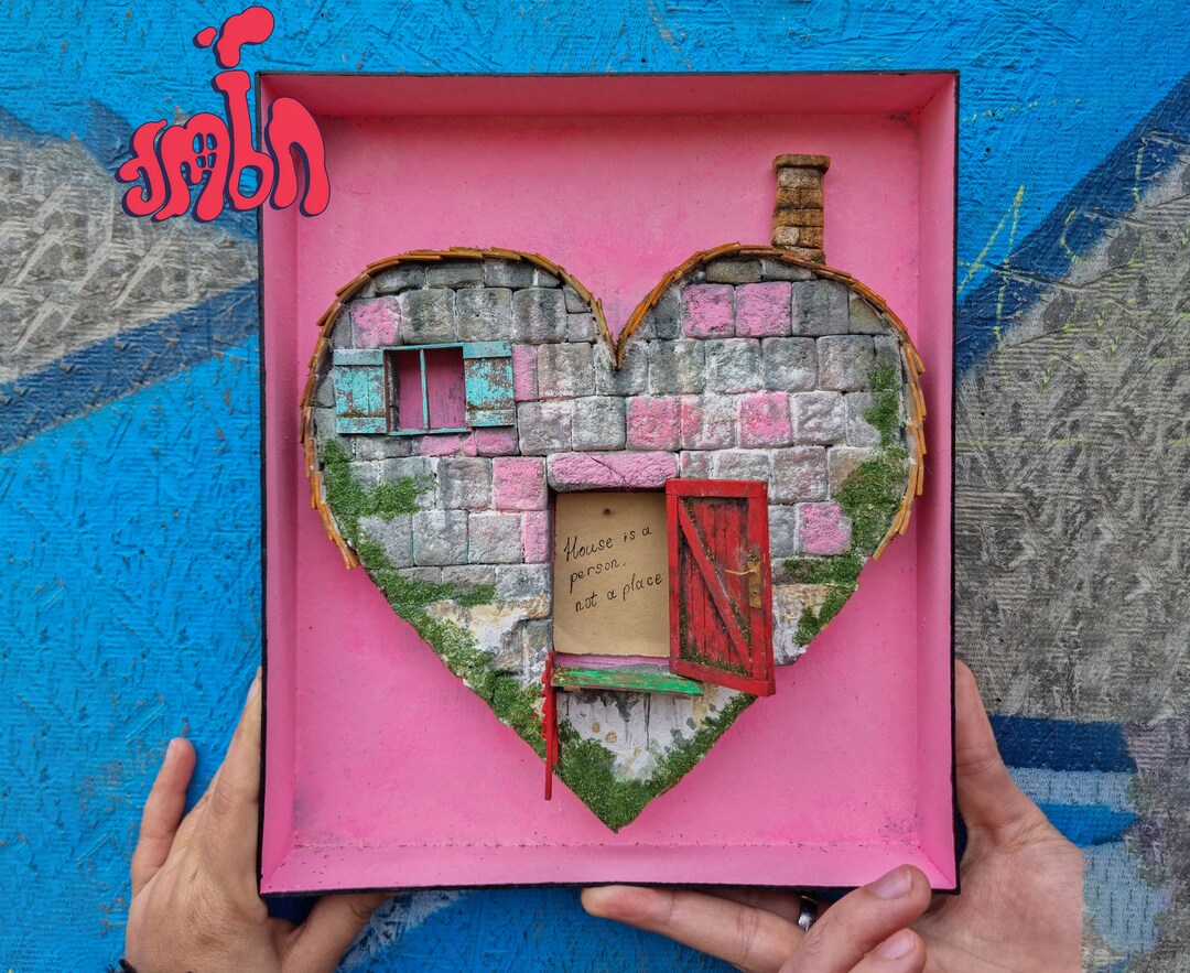 House of Love | Diorama in Frame | Shadowbox Diorama | Miniature ...