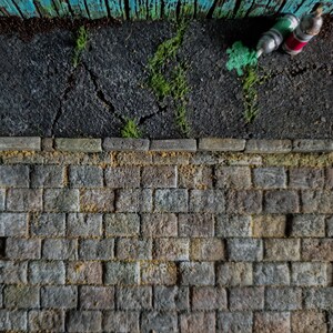 Abandoned Wall Diorama With Cat Graffiti Miniature Fasade Box Diorama ...