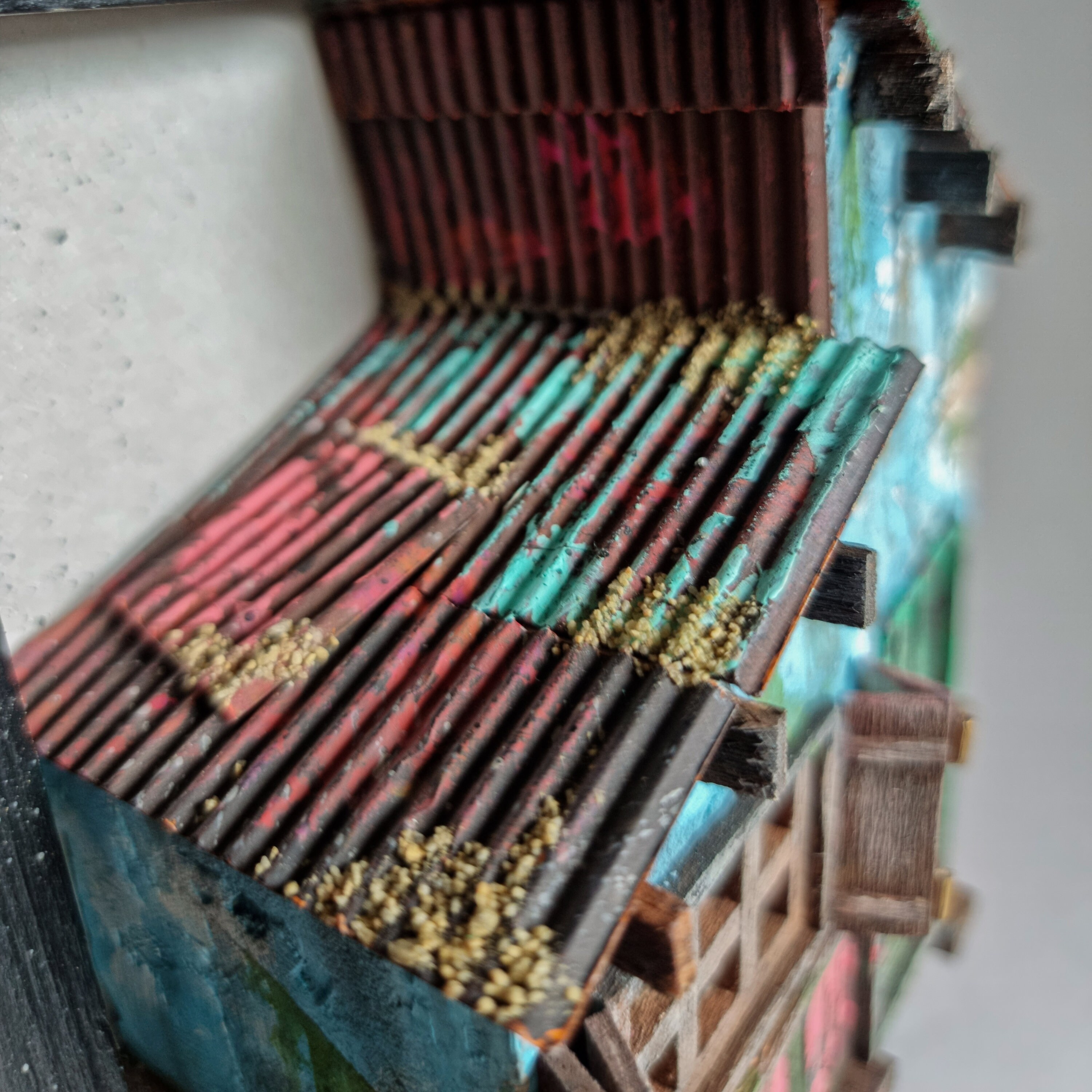 Old Abandoned House Diorama in Frame Vintage Miniature - Etsy