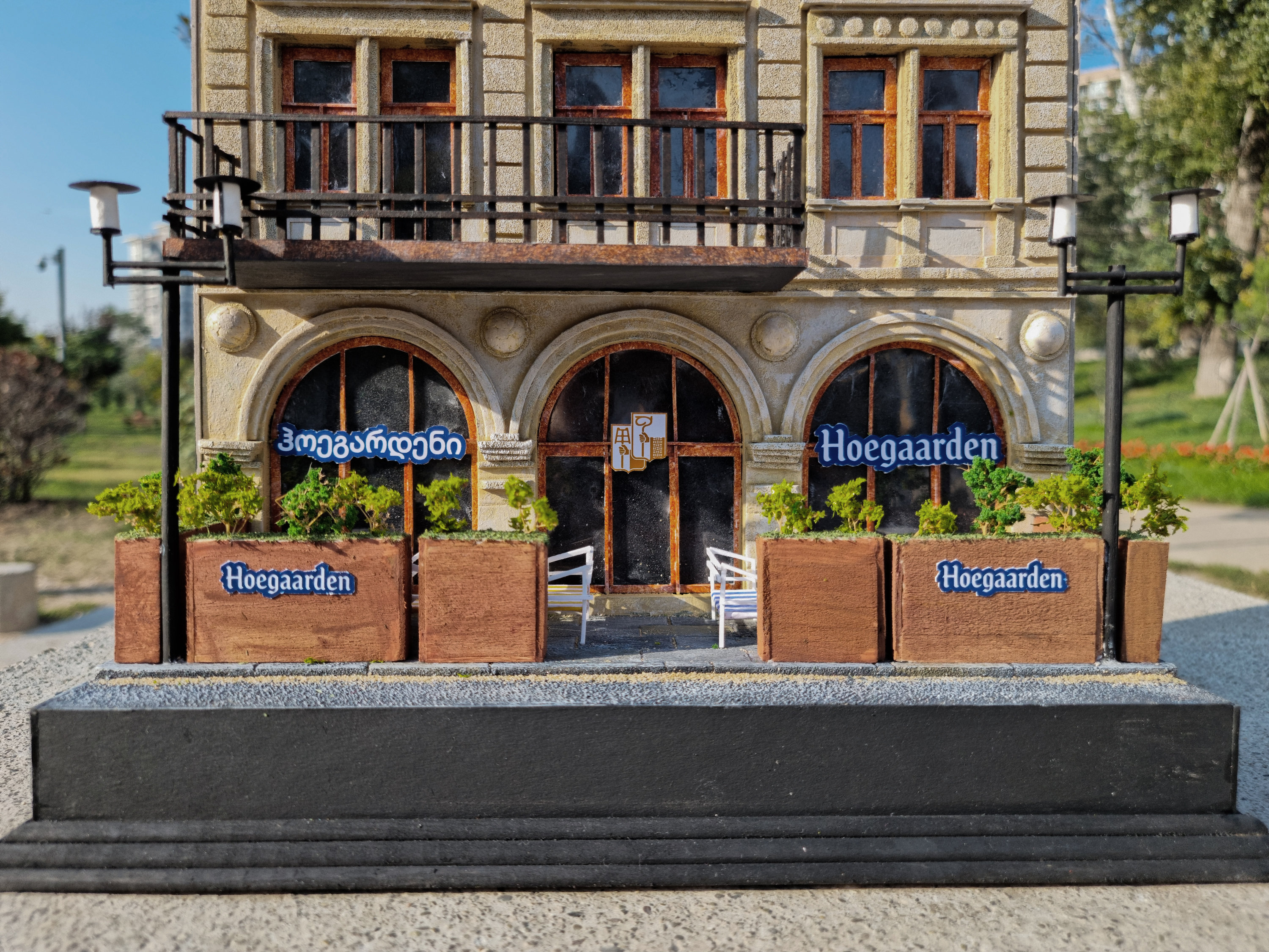 Restaurant Facade Diorama | Old Century House Model | Diorama in the ...