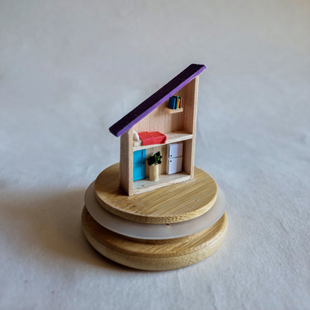 Miniature Victorian Dollhouse Diorama: Micro Tiny House Gift - Etsy