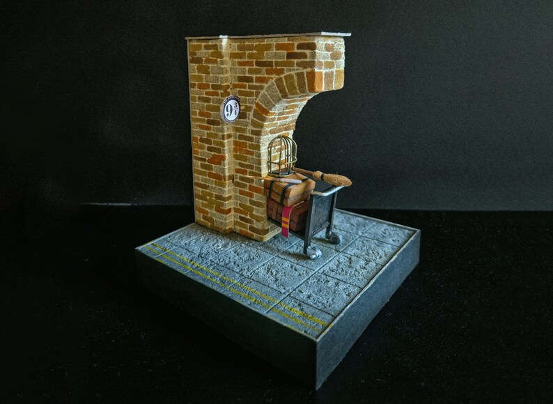 Platform 9 3/4 Harry Potter Diorama Hogwarts Diorama - Etsy
