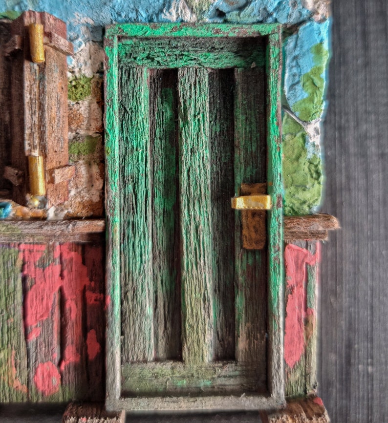 Old Abandoned House Diorama in Frame Vintage Miniature - Etsy