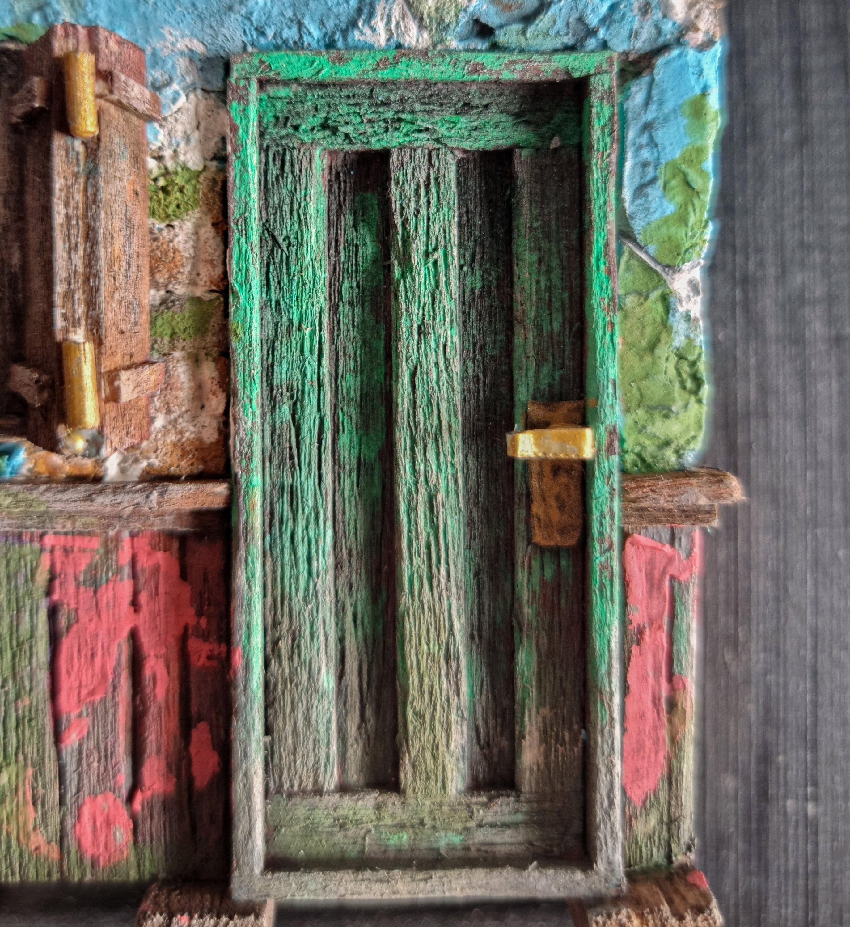 Old Abandoned House Diorama in Frame Vintage Miniature - Etsy