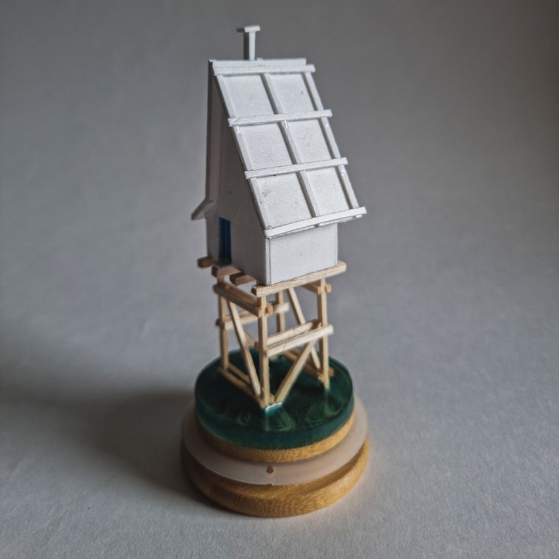 Sea House Diorama in Glass Epoxy Resin Miniature Diorama - Etsy