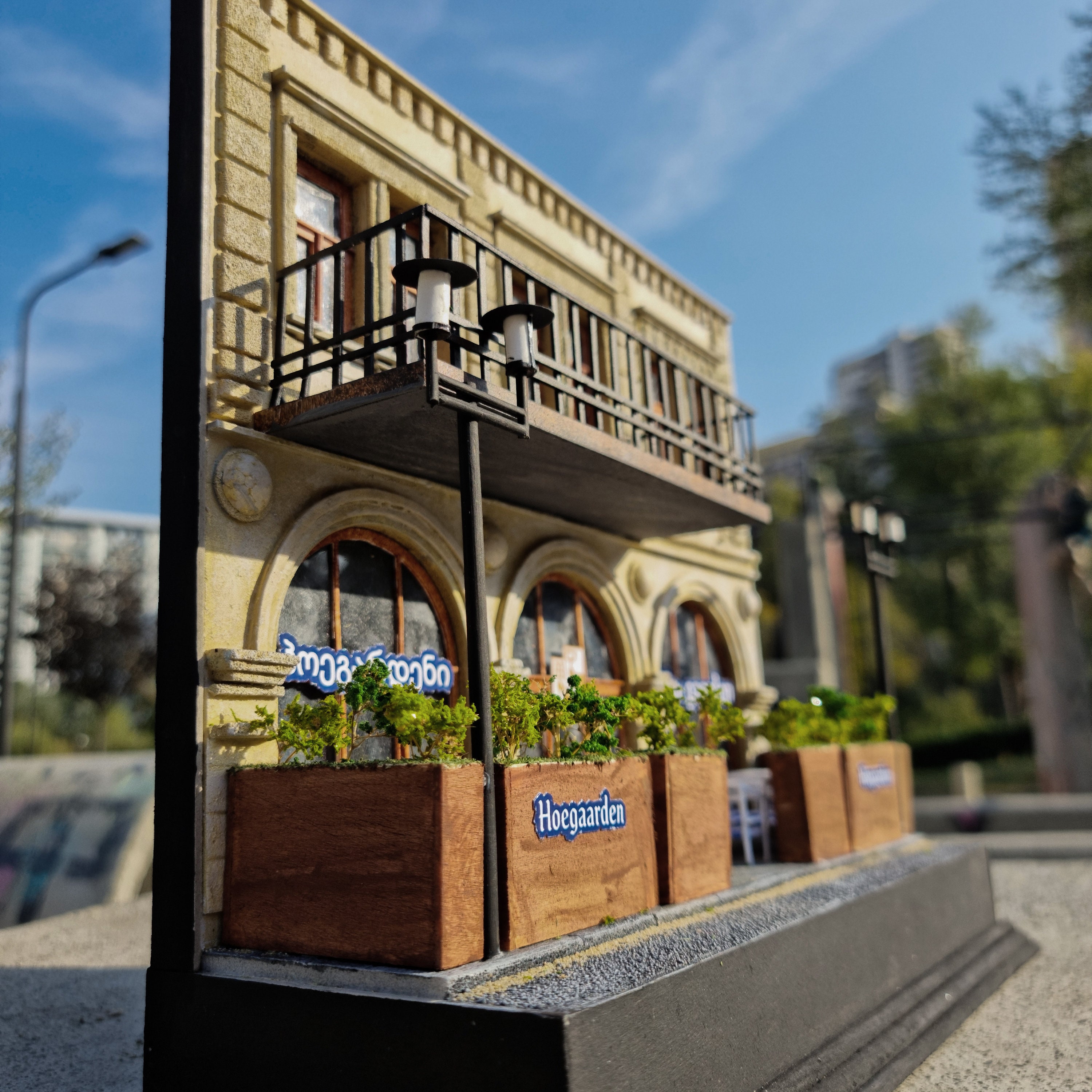 Restaurant Facade Diorama | Old Century House Model | Diorama in the ...