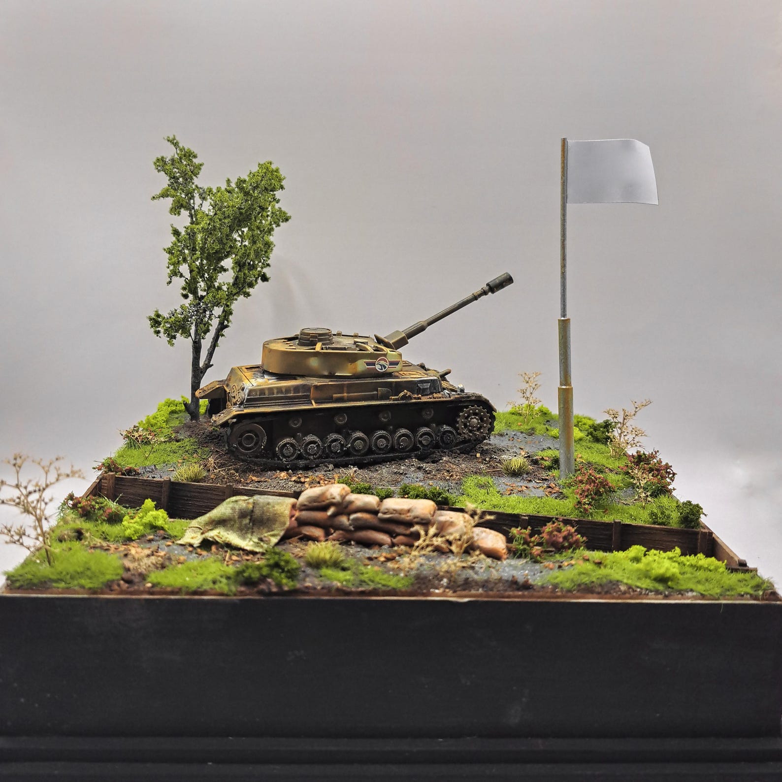 Panzer IV Tank Diorama - WWII Military Scale Model 1/72 - Etsy