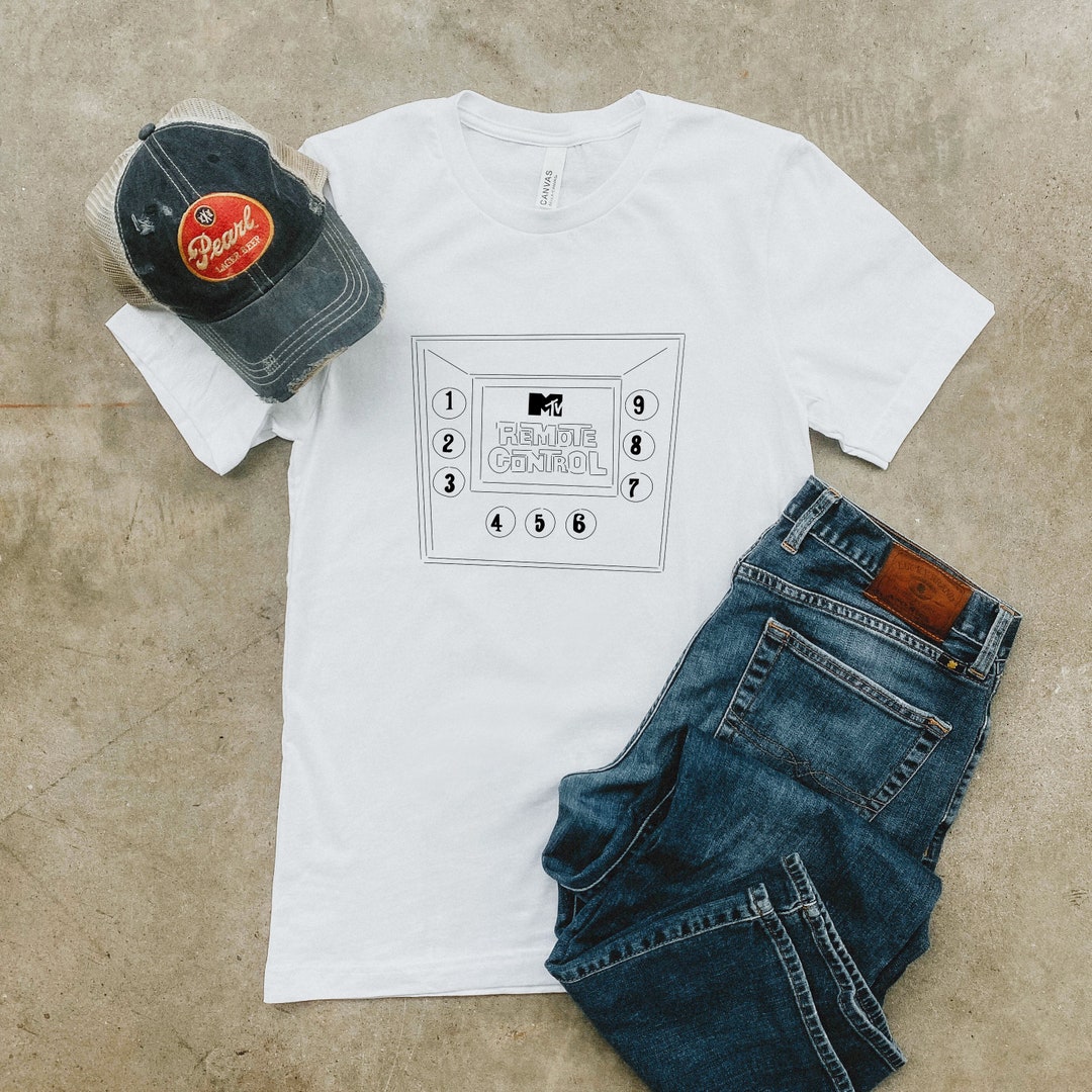 MTV Remote Control T-shirt: 80s Retro TV Tee - Etsy