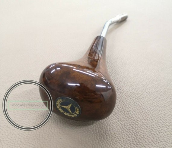 Merced Schaltknauf fur W124 in Nussbaum mit Logo Etsy