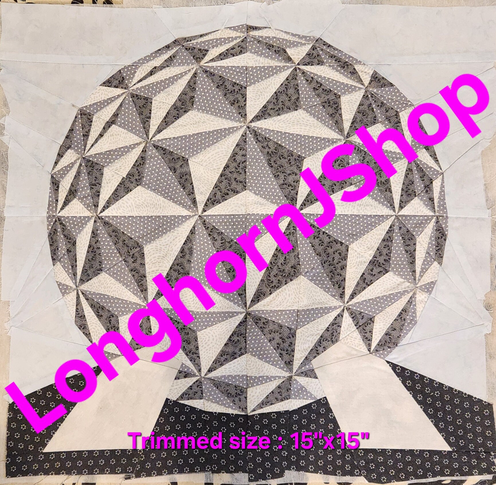 Geodesic Sphere Entrance Monument Foundation Paper Piecing DIGITAL ...