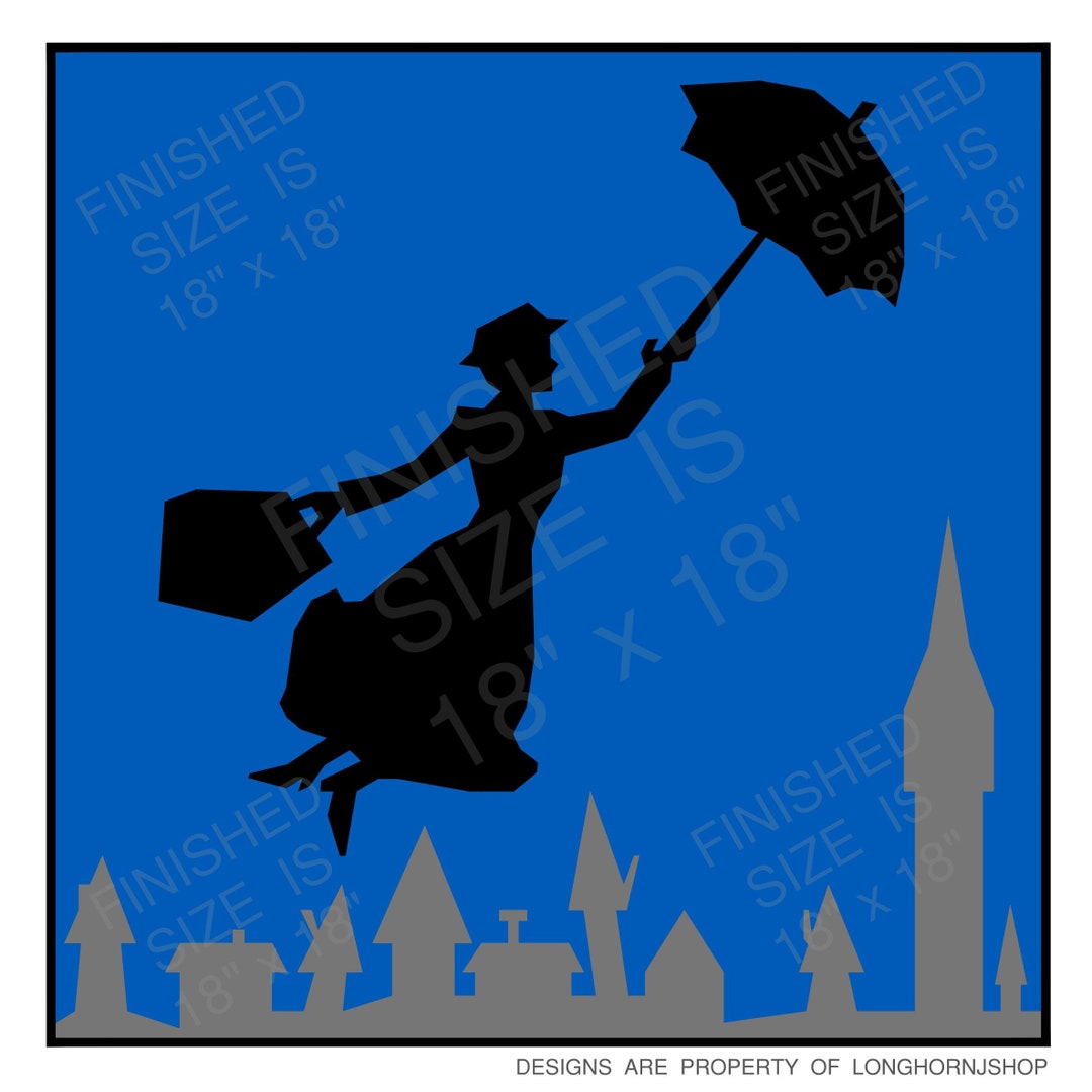 Flying Nanny Over London Foundation Paper Piecing DIGITAL PATTERN ONLY ...