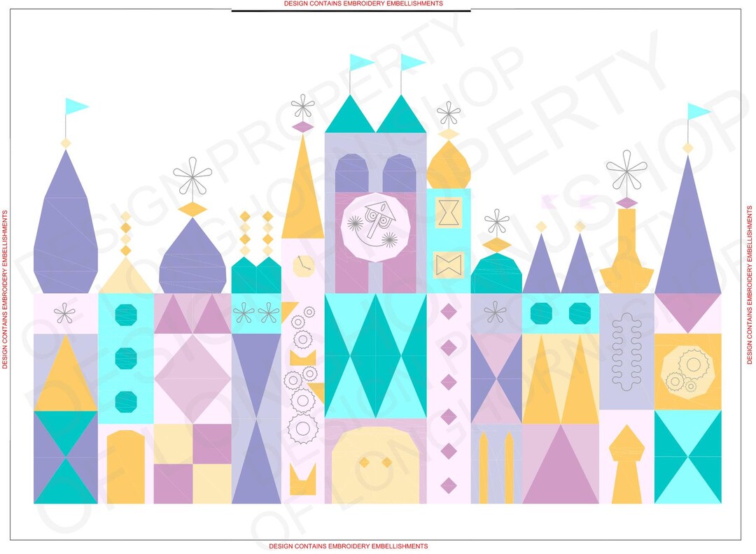 Happiest Cruise Ride Facade - Foundation Paper Piecing - DIGITAL ...