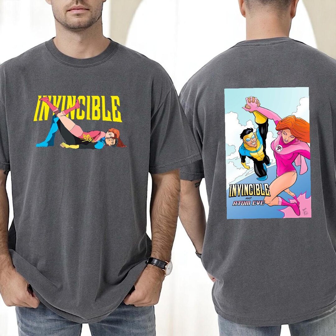 Invincible T-shirt, Vintage Invincible Mark Superhero Shirt, Superhero ...