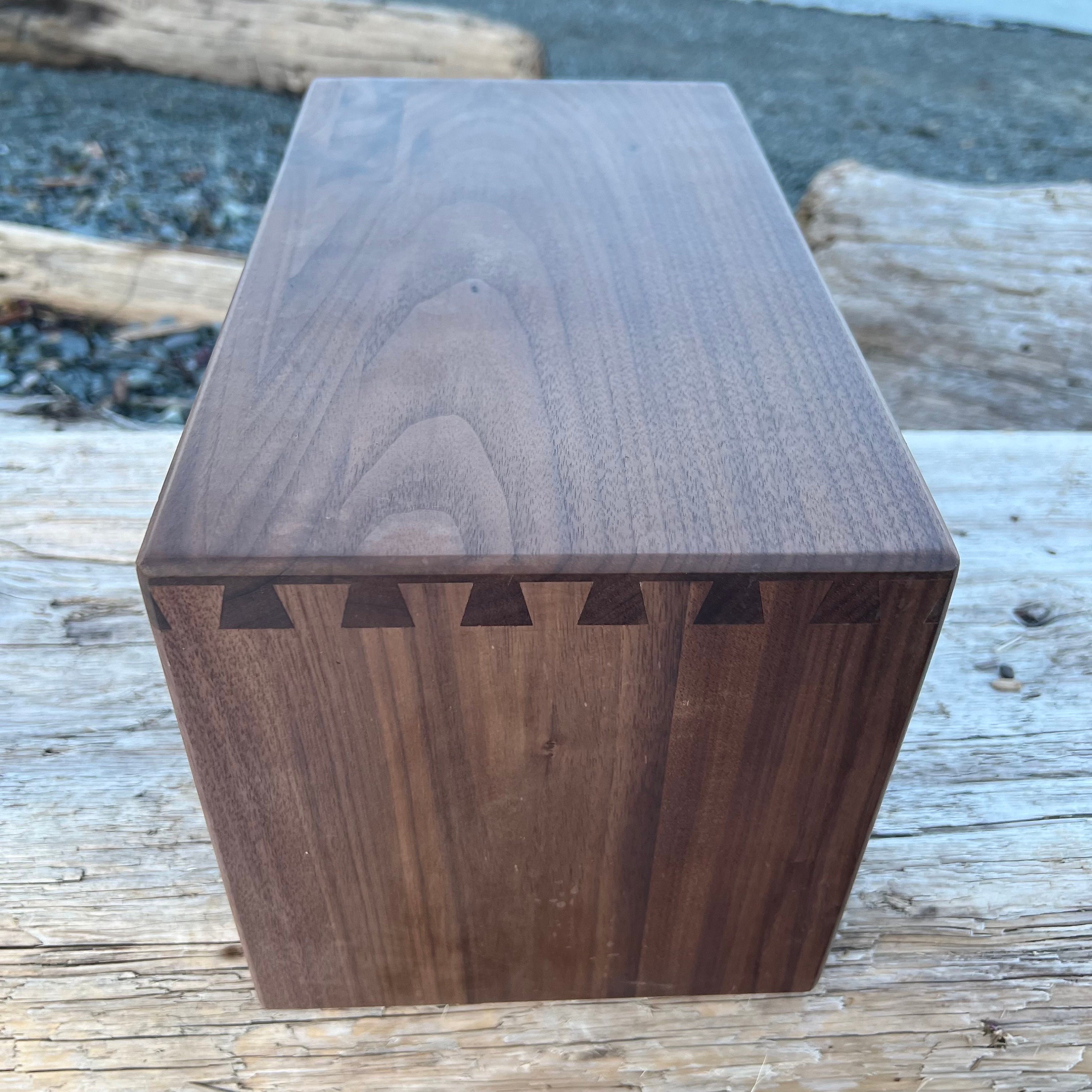 Handcrafted Solid Walnut Wood Step Stool Dovetail Joinery Modern Design ...