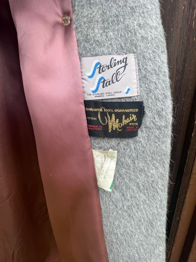 Penny Lane Pure Mohair Coat / Genuine Fox Fur Collar / 70s Boho ...