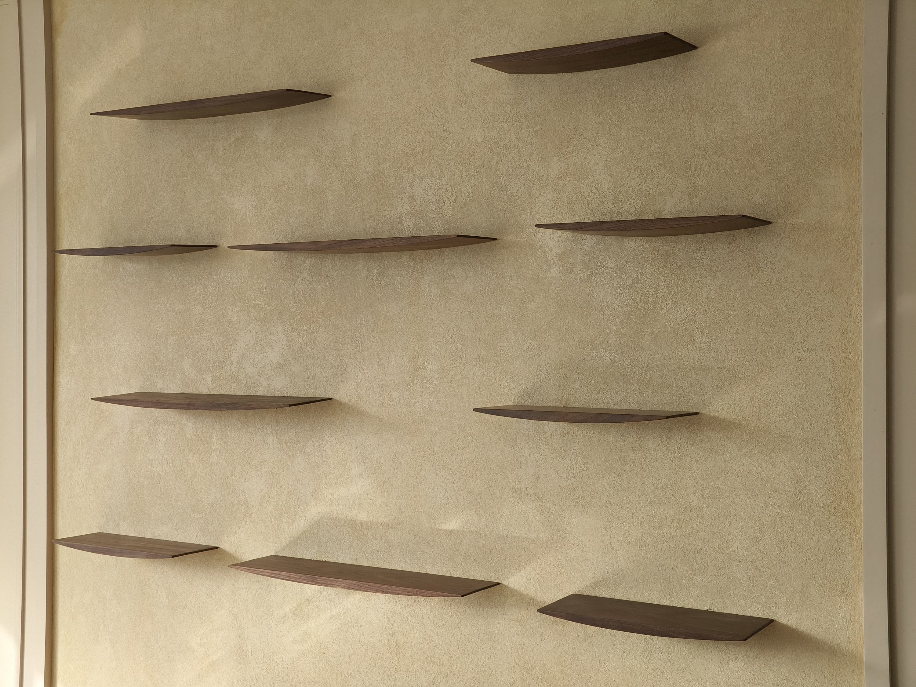 Solid Wood Flow Shelf Entrance Shelf Walnut Wood Cherry Wood ...