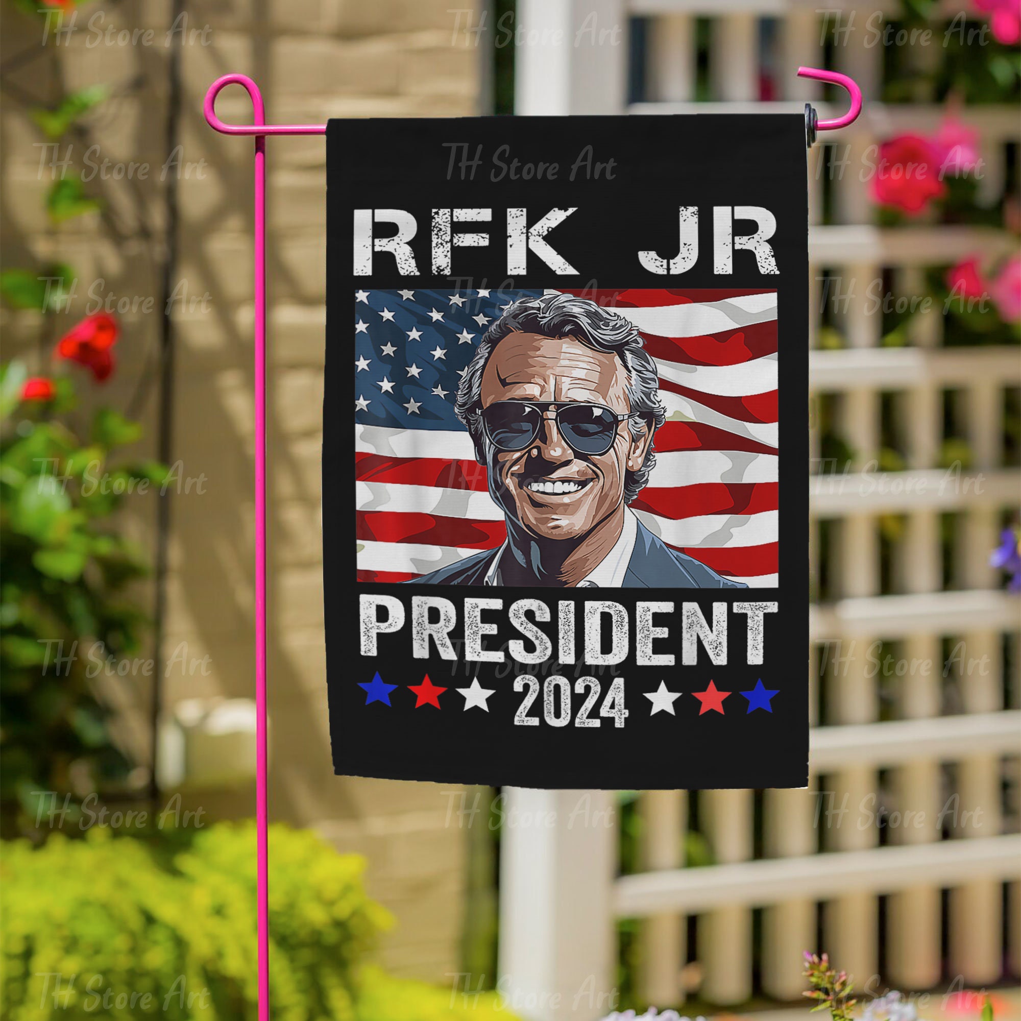 Rfk Jr President 2024 Flag, Kennedy 2024 Yard Sign, RFK Jr. Lawn Flag ...