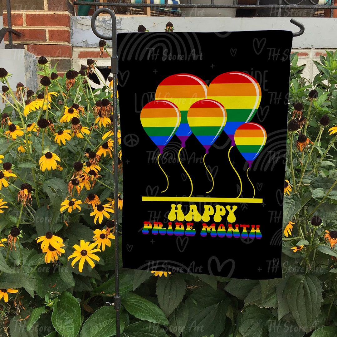 Happy Pride Month Flag, Equality Decor, Rainbow Love Banner, Rainbow ...