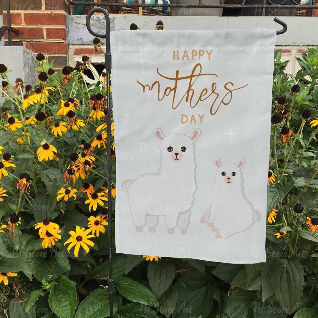 Happy Mother's Day Sheep Flag, Best Mom Garden Flag, Happy Mother's Day ...