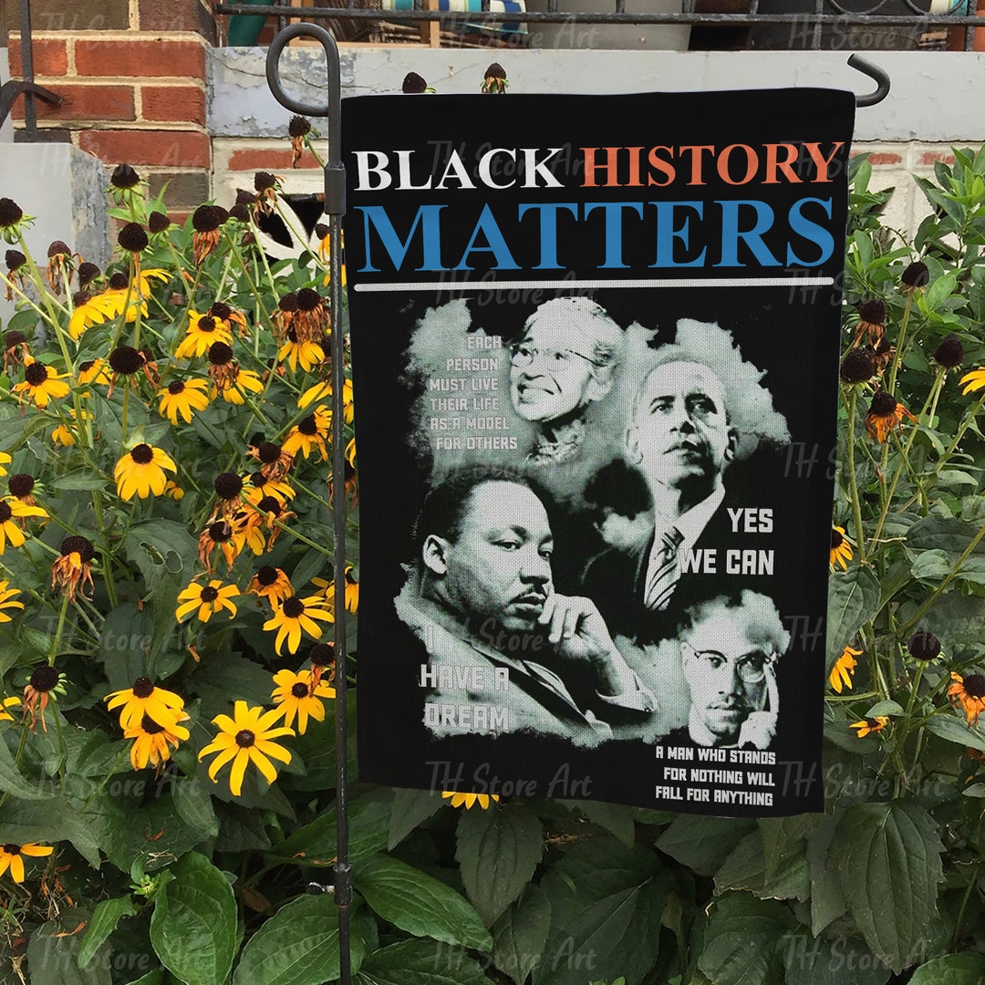 Black History Matters Flag Black Power Flag Black History - Etsy