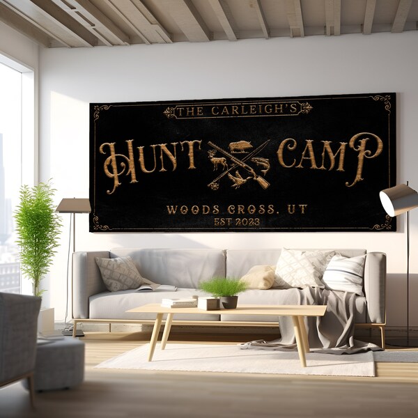 Hunting Camp Sign - Etsy