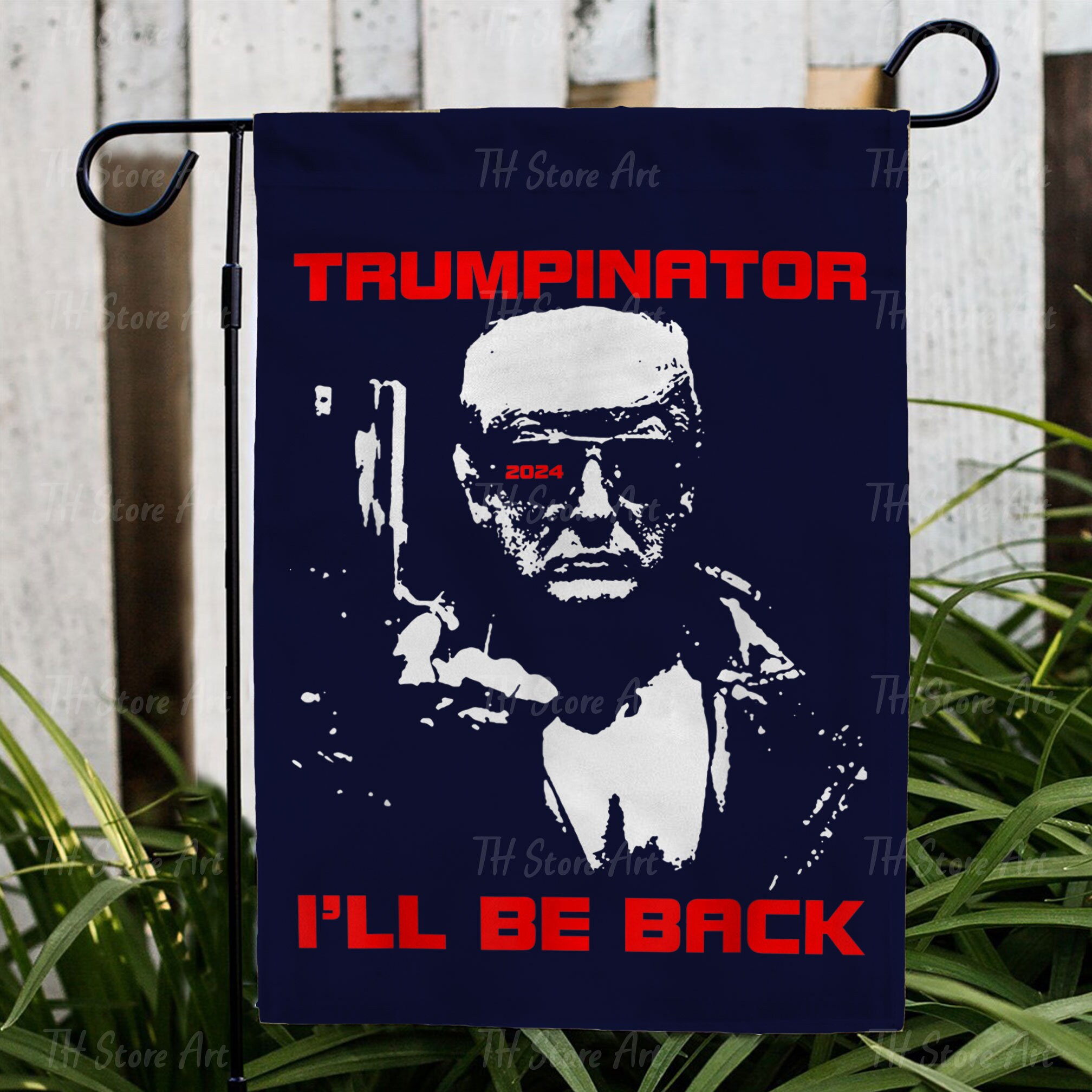 Trumpinator I'll Be Back Flag, Take America Back, President Donald ...