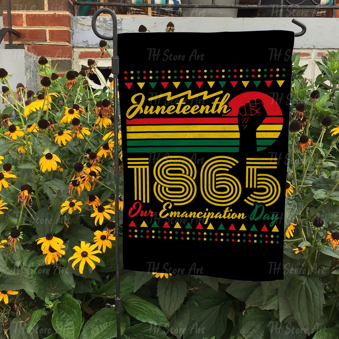 Sunflower Black Emancipation Anti Rasist Flag, Black Independence Day ...
