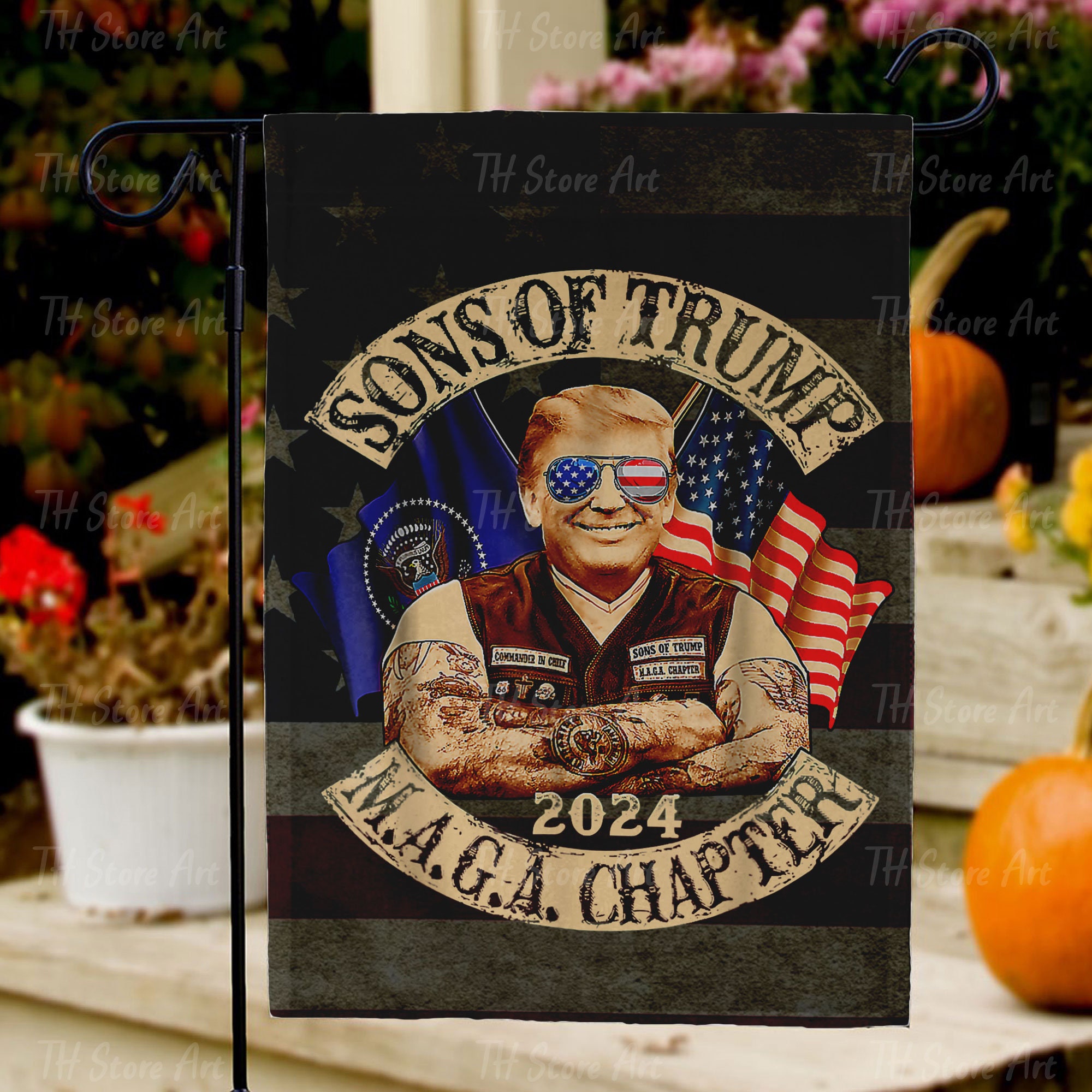 Sons Of Trump 2024 Maga Chapter Flag, President Donald Trump 2024 Flag ...