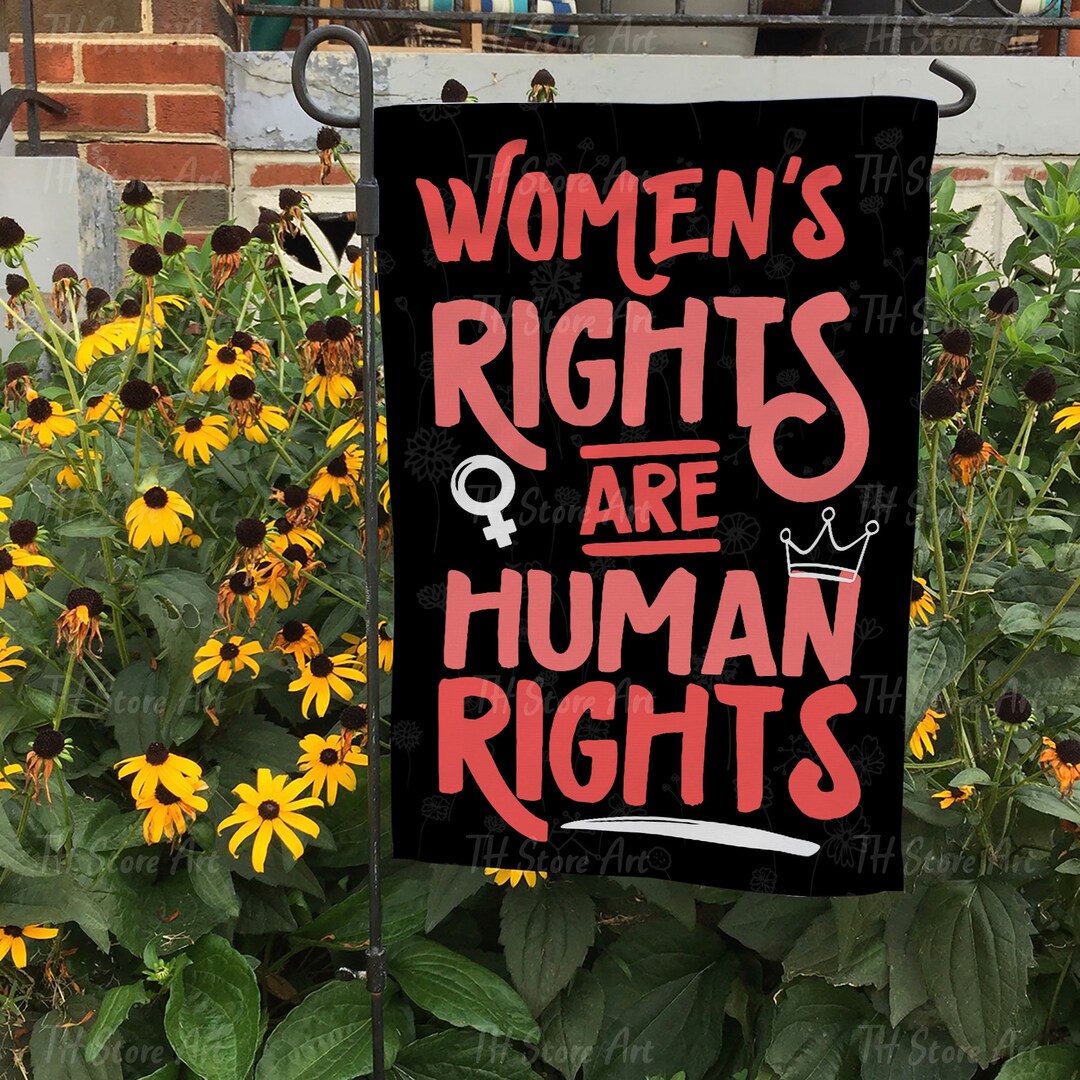 Women's Rights Are Human Rights Flag, Community Garden Flag, RBG Women ...