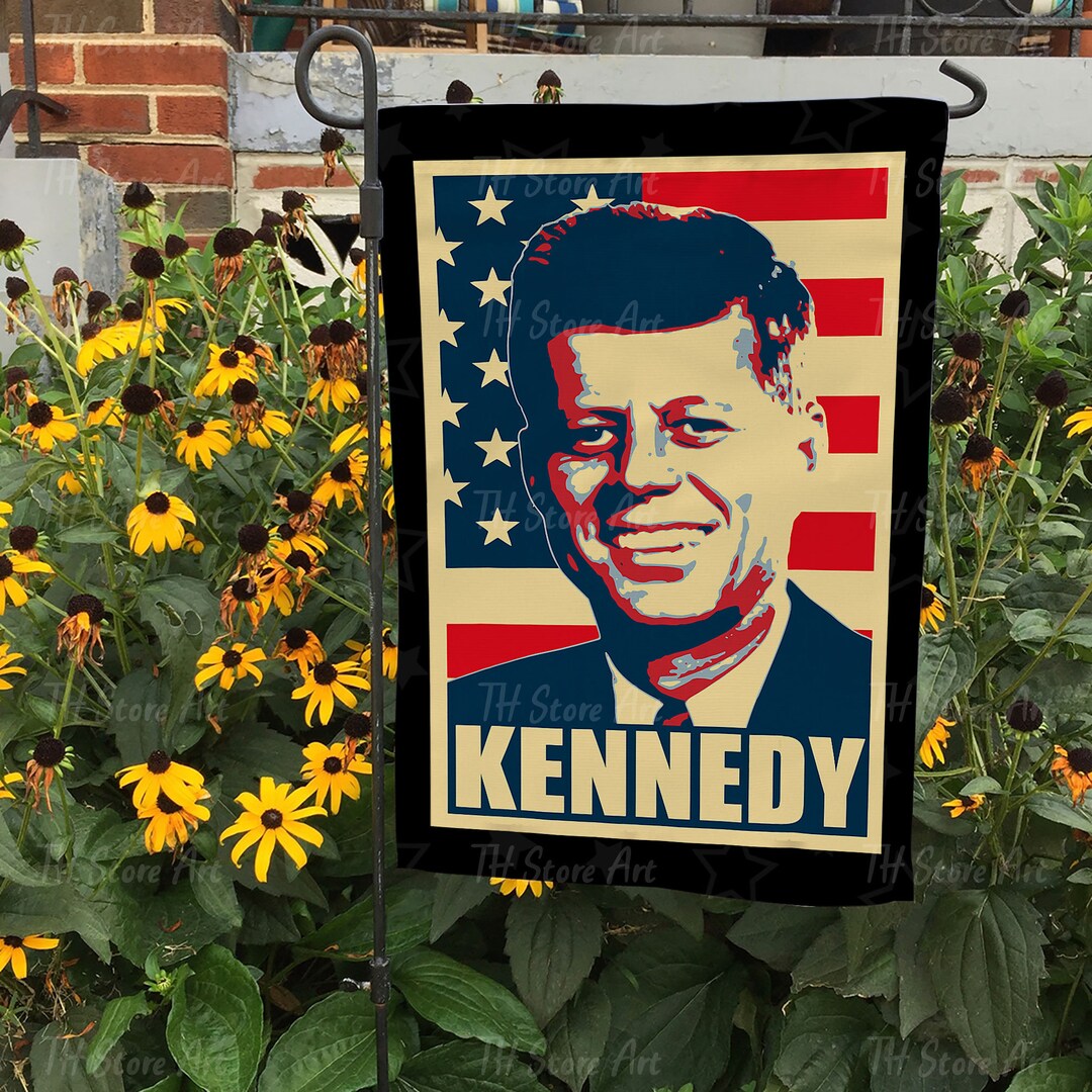 John F Kennedy American Propaganda Flag, Kennedy Supporters Flag ...