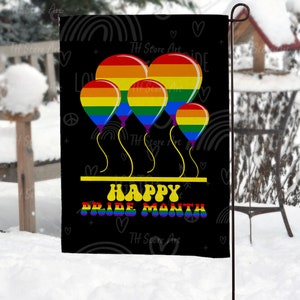 Happy Pride Month Flag, Equality Decor, Rainbow Love Banner, Rainbow ...