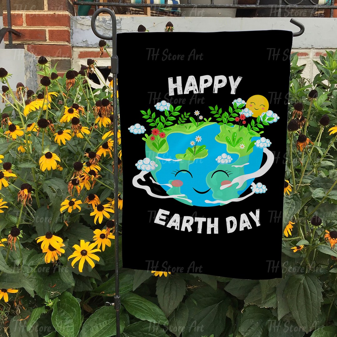 Earth Day 2024 Happy Earth Day Flag, Cute Earth Flag, Green Earth Day ...