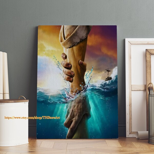 Jesus Saving Peter Wall Art - Etsy