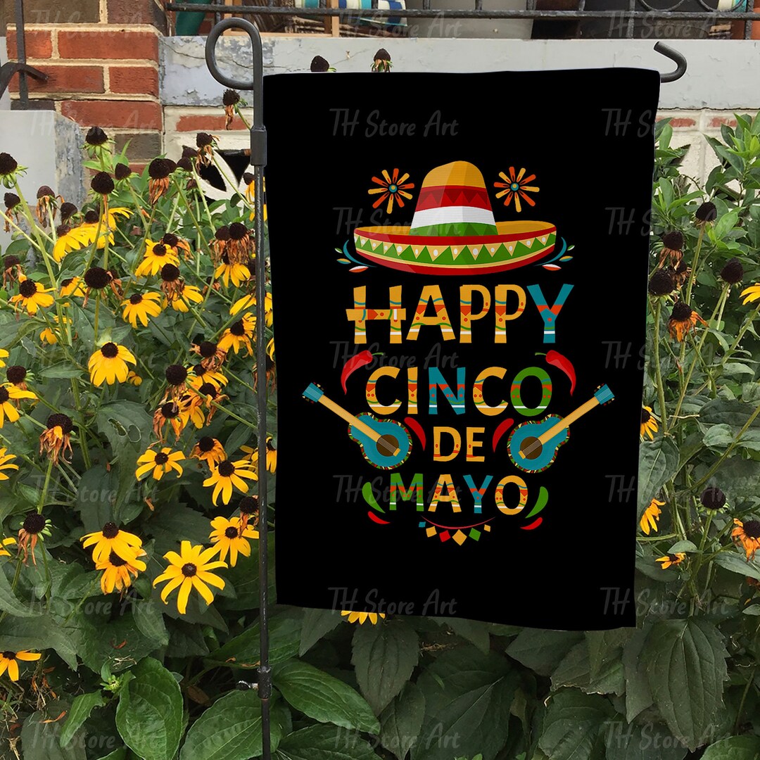 Margarita Drinks Mexico Fiesta Flag, Fiesta Confetti Cinco De Mayo Flag ...