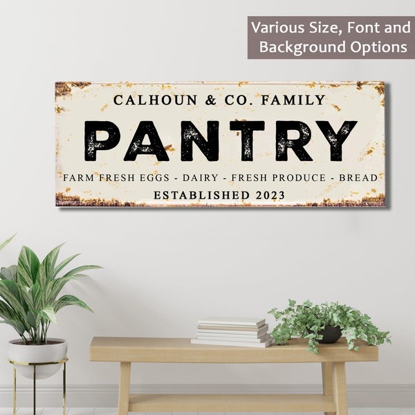 Rustic Pantry Sign - Etsy