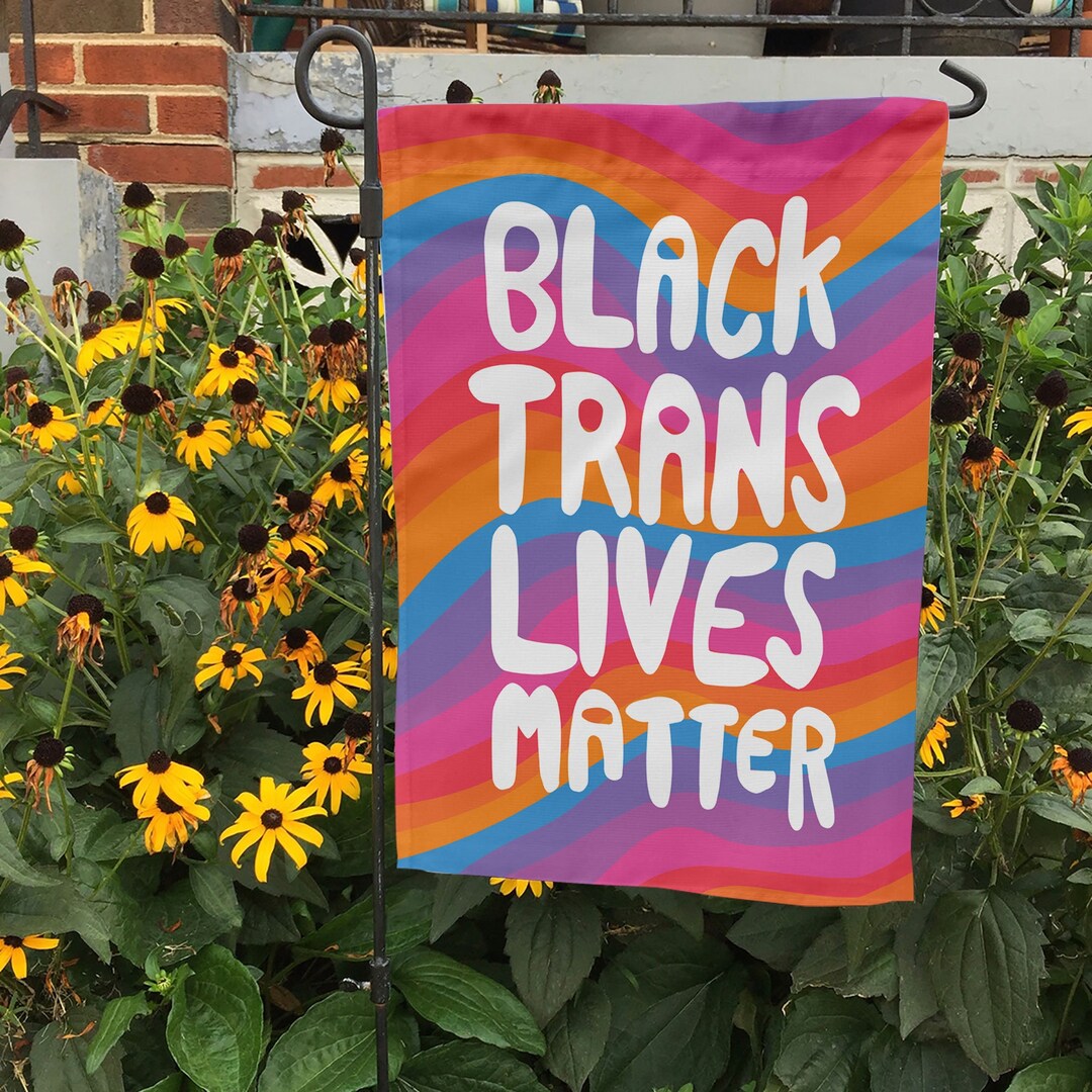 Black Trans Lives Matter Flag, Black Lives Matter House Flag, Protect ...