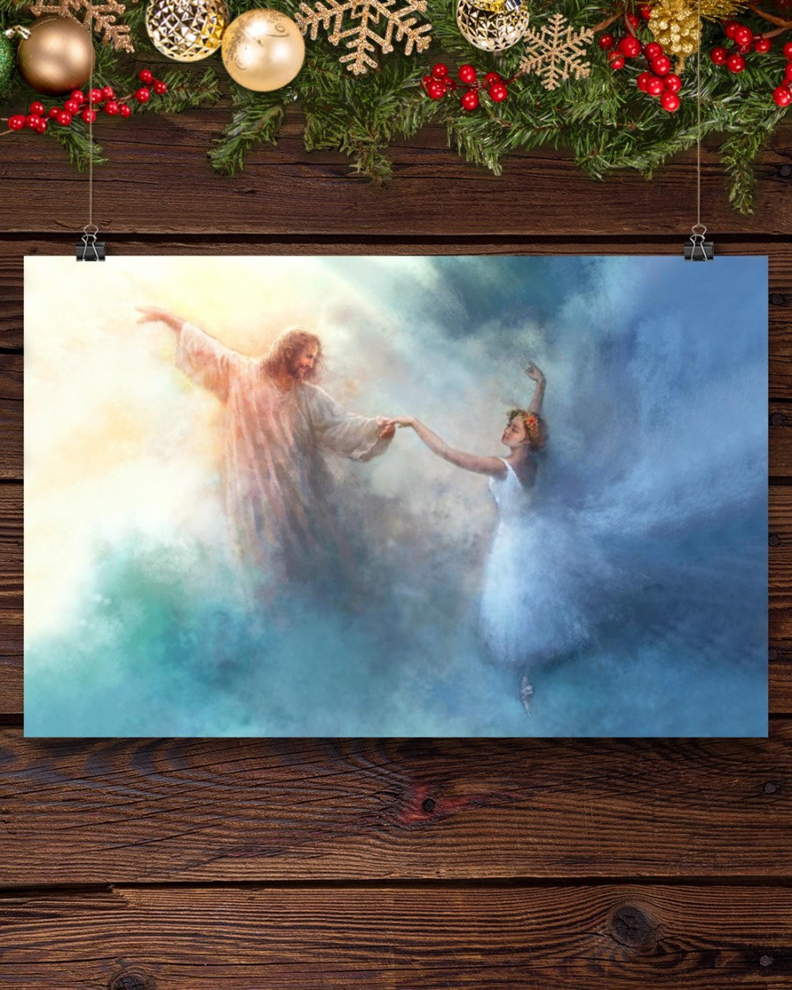 Poster & Canvas Jesus Hug Jesus's Hug God In Heaven | Etsy