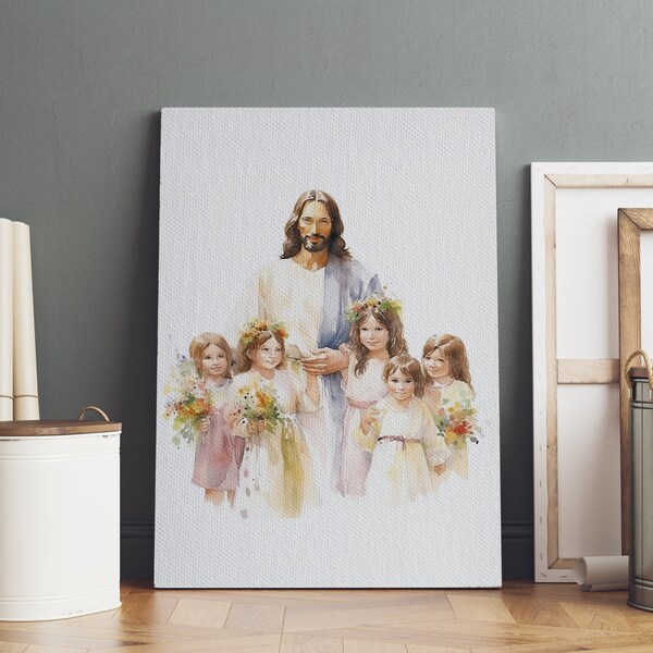 Jesus Loves the Children Poster - Etsy