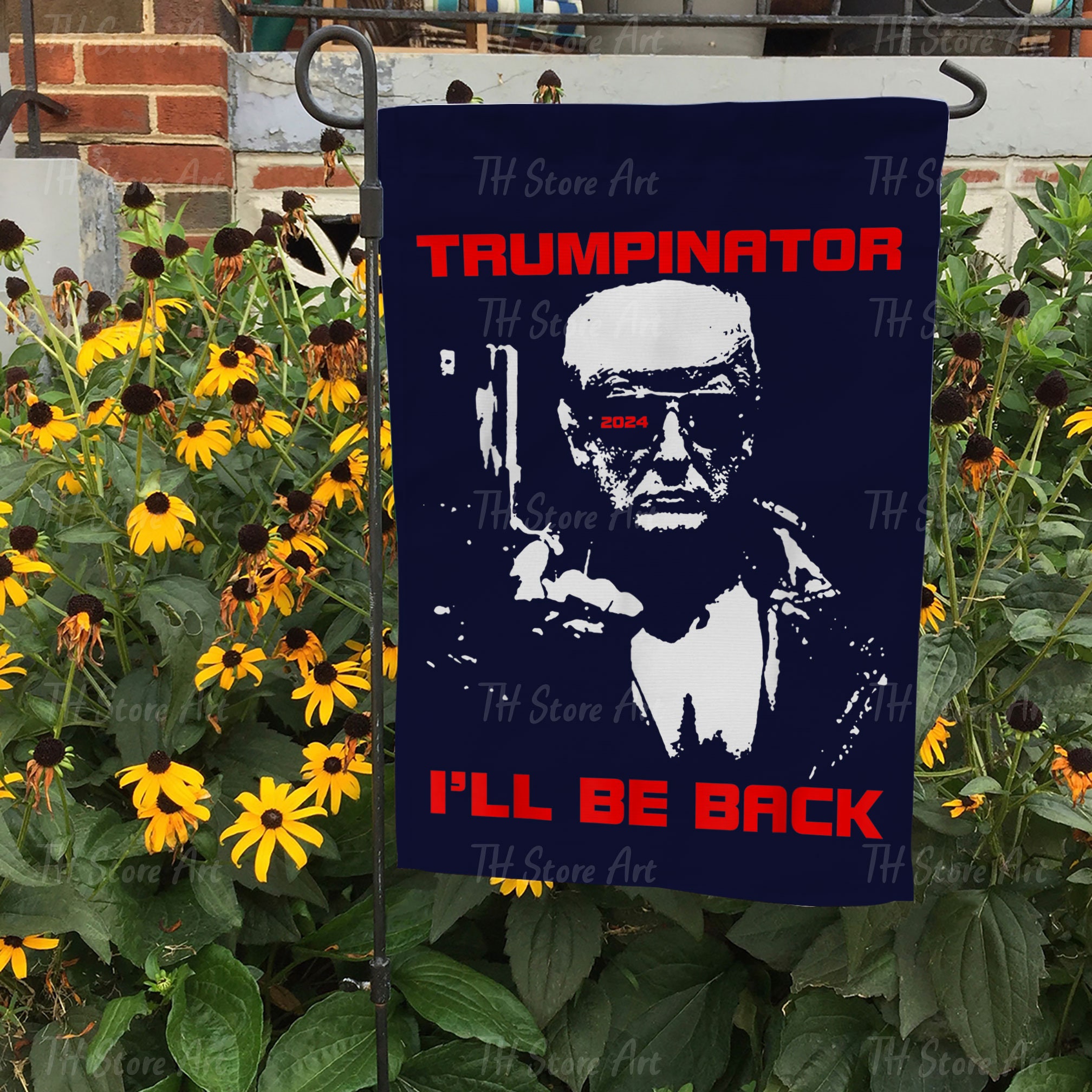 Trumpinator I'll Be Back Flag, Take America Back, President Donald ...