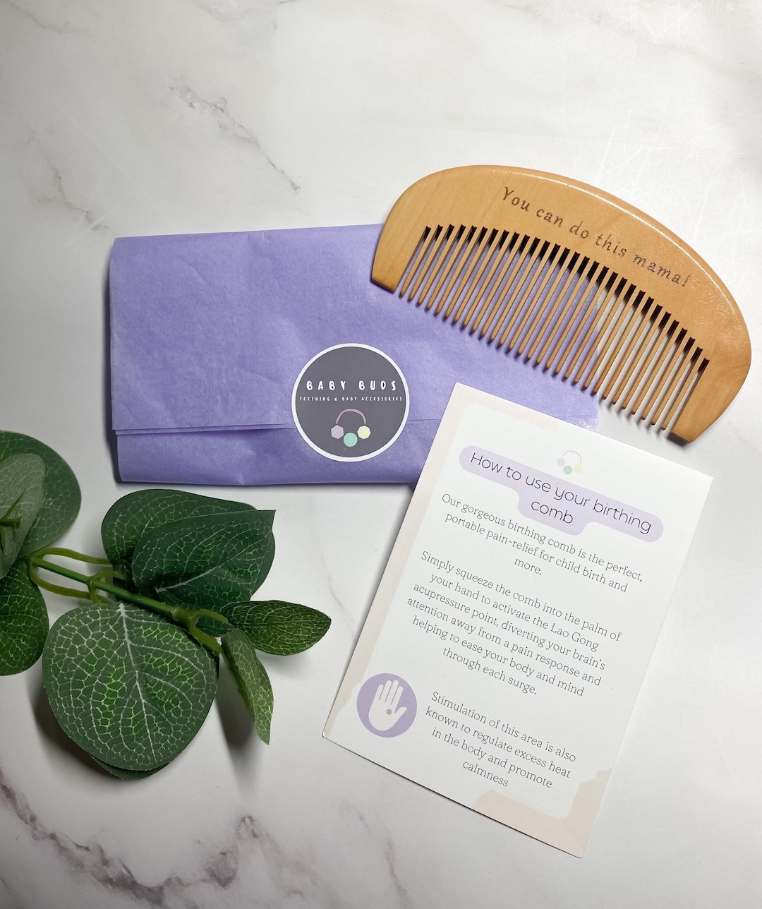 Birthing Labour Comb Hypnobirthing Birth Pain Management - Etsy UK