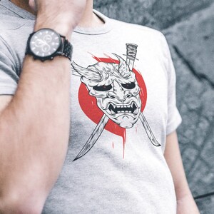 Japanese Katana Oni Vector Image SVG File Illustration - Etsy