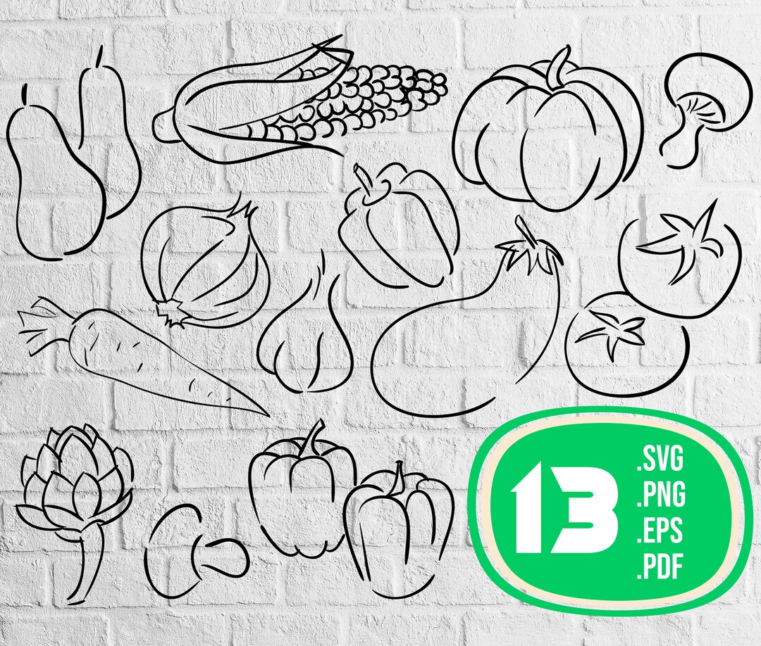 Vegetables Svg,vegetables,bundle, Vegetable,clipart ,food Svg ...