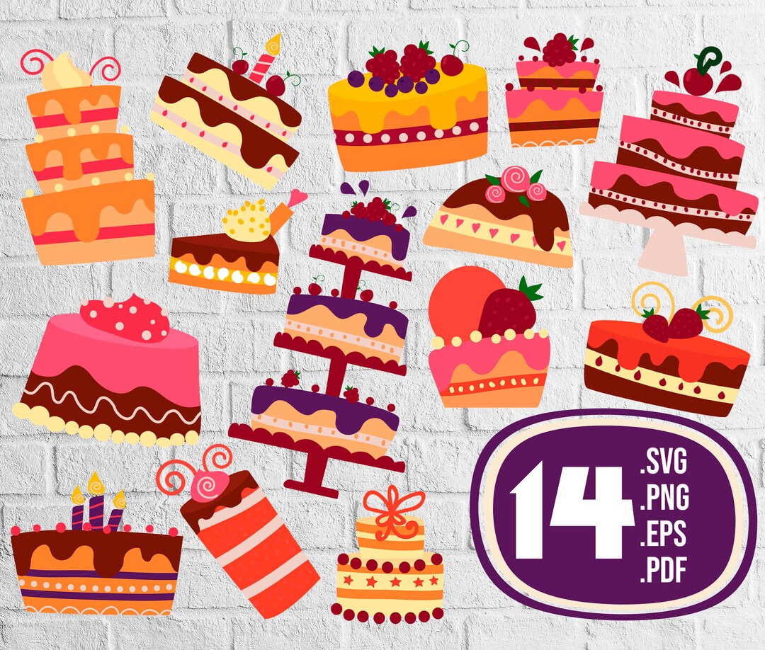 Birthday Cake Svg,cake SVG Bundle, Birthday Cake SVG, Birthday Cake ...