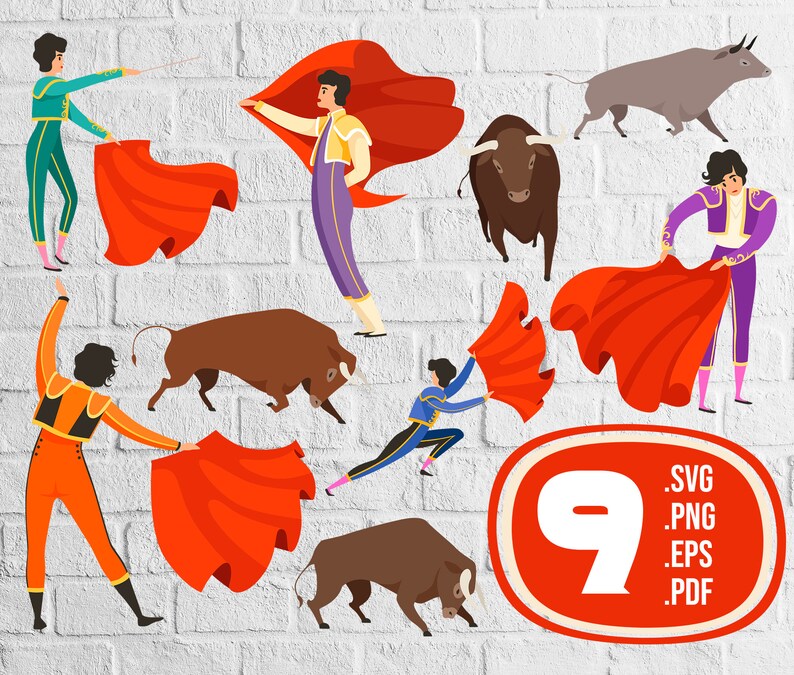 Matador and Bull Svg,corrida Svg, Toredo Svg, Bull Svg, Rodeo Svg ...