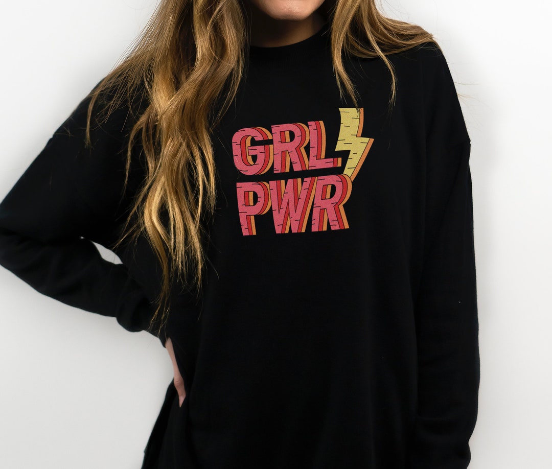 GRL PWR Vector Art , Girl Power SVG Illustration, Girl Power Feminist ...