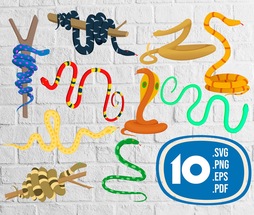 Snake SVG Bundle,snake Clipart,snake File,snake Head Svg,snake Vector ...