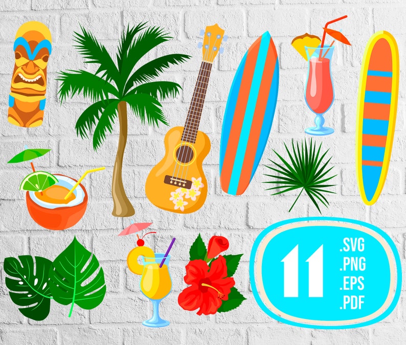 Summer Svg,summer Clipart, Summer Bundle Svg,beach Svg, Summer Design ...