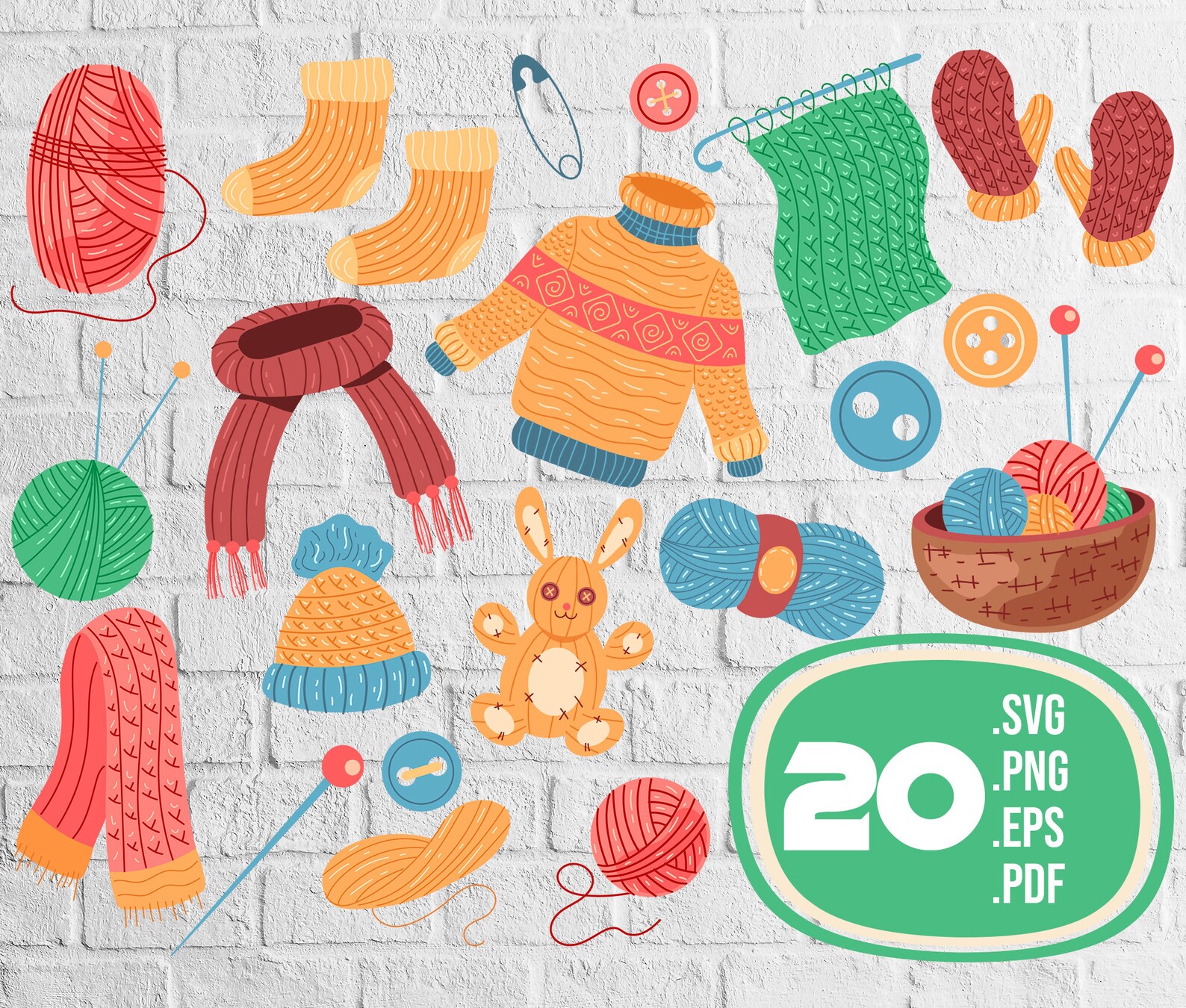 Knitting Svg,knitting Svg, Crochet Svg, Wool Svg, Knitting Clothe Svg ...